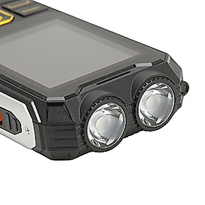 Septpenta 2G Unlocked Phone, 2.4in HD Screen Dual SIM Big Button 0.3MP Voice Changing Function Multifunctional Cell Phone, 16800mAh SOS Function Dual LED Big Flashlight for Seniors(Black)