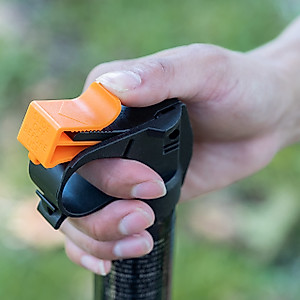 Police Magnum Large Pepper Spray Fogger Self Defense - Tactical Maximum Strength Security & Protection - Black Portable Non-Lethal Canister - Made in The USA - 1 Pack 3oz FM