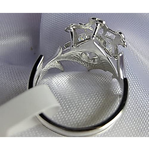 Original 925 Sterling Silver Galadriel Nenya 3ct Lab Diamond Stone Engagement Wedding Ring for Women Party Gift