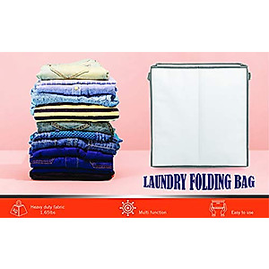 HOMESTEAD Collapsible Laundry Basket, 18.5 Gal. (70L) Laundry tote bag with Strong handles, Water resistant for Bedroom, Laundry room, or Bathroom