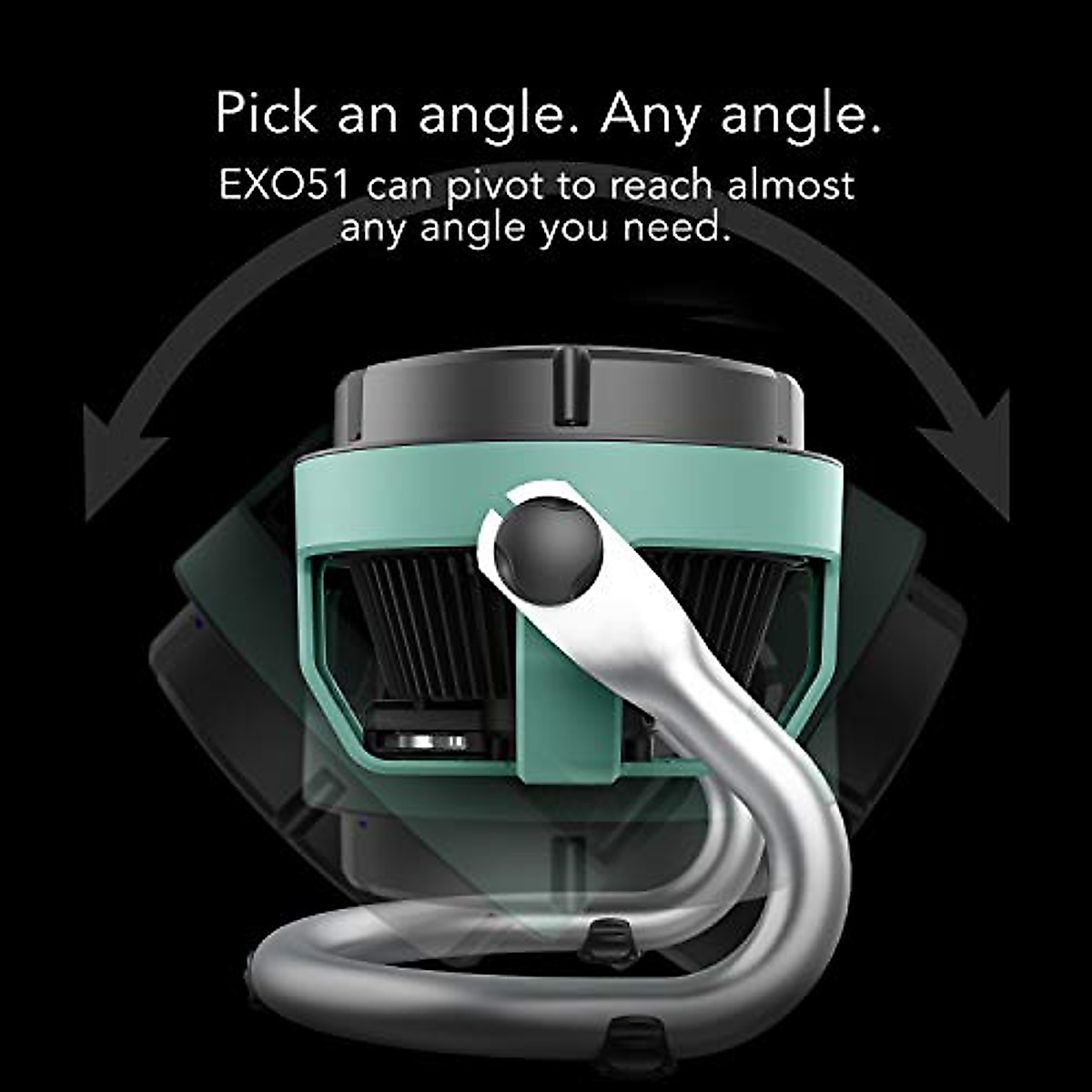 Vornado EXO51 Heavy Duty Air Circulator Shop Fan with IP54 Rated Dustproof and Water-Resistant Motor, Green, CR1-0389-17
