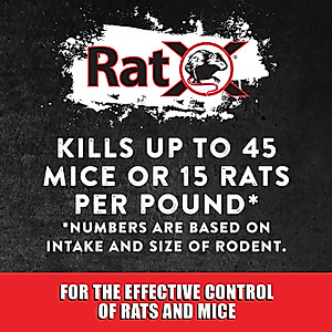 RatX Throw Packs- for All Species of Rats and Mice Safe Around Pets