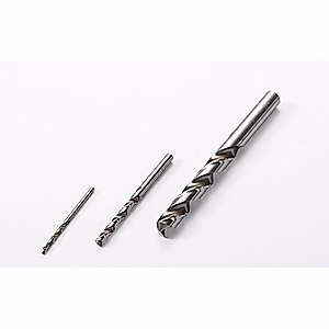 HSS M2 Metal Jobber Twist Drill Bits, Pack of 10 (1/4", 6.5mm)