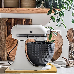 Large Appliance Sliders for Kitchen Appliances - Bamboo Sliding Tray Compatible with Keurig Coffee Maker, Small Appliance Slider Tray for Coffee Maker, Stand Mixer, Air Fryer - Long (11.8" x 15.6")