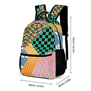 KOOLLE Backpack 3d Printed Travel Backpack Casual Laptop Backpack Lightweight Multi-Function SchoolBag For Adult Youth
