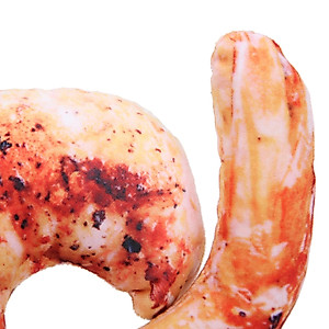 Jauarta Food Cushion Pillow Sleeping Decoration Plush Toys Gift Back Support Simulation Food Pillow (Grilled Shrimp Pillow)
