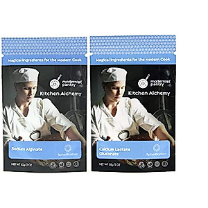 Sodium Alginate + Calcium Lactate Gluconate Value Pack ⊘ Non-GMO Vegan OU Kosher Certified - 100g/4oz (Bundle with 2 Items)