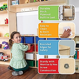 Wood Designs WD18150 Mobile Listening & Storage Center, 29 x 30 x 18" (H x W x D)