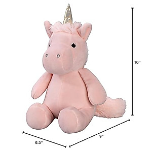 Bedtime Originals Rainbow Unicorn Plush Unicorn, Pearl/Pink , 6.5x9x10 Inch (Pack of 1)