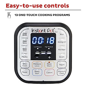 The Pioneer Woman Instant Pot DUO60 6-Quart Frontier Rose 7-In-1 Multi-Use Programmable Pressure Cooker, Slow Cooker, Rice Cooker, Sauté, Steamer, Yogurt Maker, and Warmer