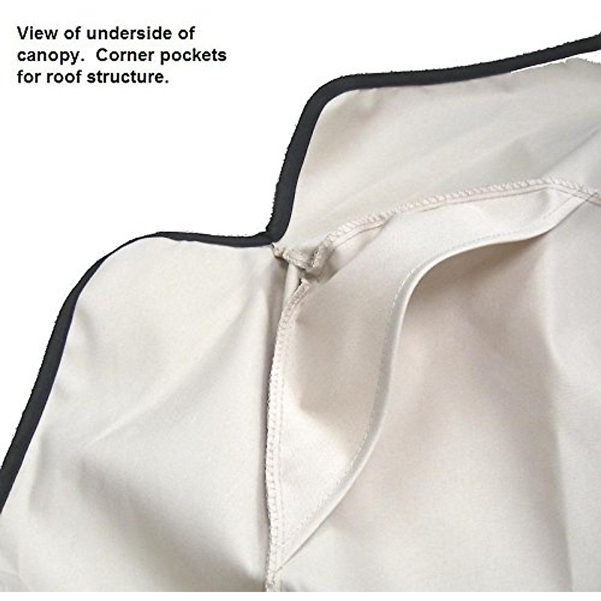 Garden Winds X-Large Universal Replacement Swing Canopy Top Cover - RipLock - Nutmeg