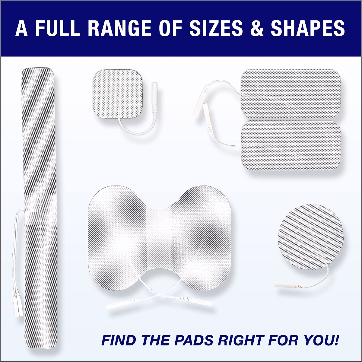 Syrtenty TENS Unit Replacement Pads - Pack of 6 Butterfly Shaped Electrode Squares for Muscle Stimulation & Therapy