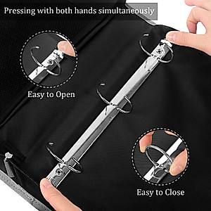 Jacng Accordion File Organizer Business Organizer Binder Accordion with Zipper Multi Pocket Folder for Office Supplies