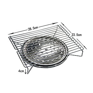 PETSOLA Indoor Burner Stoves Stand Rack Camping Pot Bracket Holder Stainless Steel Family Party Mini Over The Home Garden Household Camping Grill