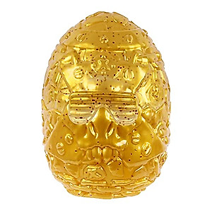 Treasure X Dino Gold Armored Egg. Break The Egg. Squeeze The Ooze Out. Smash The Fossil to Find The Treasure. Then Build The Dino and Display. Styles May Vary