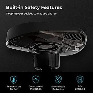 PITAKA Magsafe Car Mount for iPhone 14/13 Series, Air Vent Phone Holder for Car with Cooling Fan, 360 Degree Rotation, [MagEZ Car Mount Pro] Compatible with MagEZ Case for Galaxy S23/S22 Series