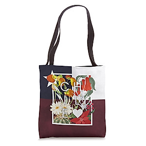 Flowers of Chile Word Art - Chilean Pride Tote Bag