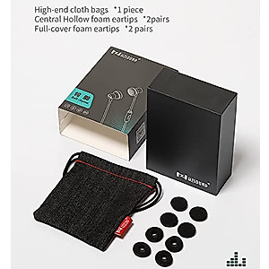 Keephifi in Ear Monitors HZSOUND Bell Rhyme Wired Earphones,15mm Driver Unit HiFi Earbuds with Clear Sound Headset,HiFi Bass Noise-Isolating Headphone for Music,Game,Sport,Audiophile(with mic)…