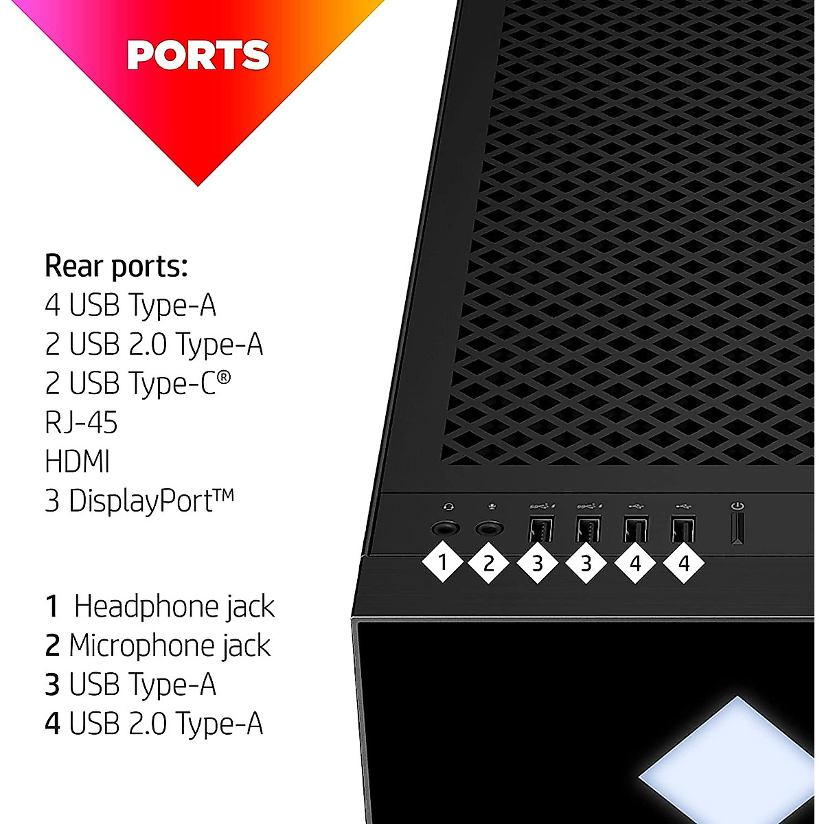 HP OMEN 45L GT22 Gaming Desktop Tower - 13th Gen Intel Core i9-13900K 24-Core up to 5.80 GHz CPU, 64GB DDR5 RAM, 4TB NVMe SSD, GeForce RTX 4070 Ti 12GB GDDR6X, Windows 11 Pro, Jet Black