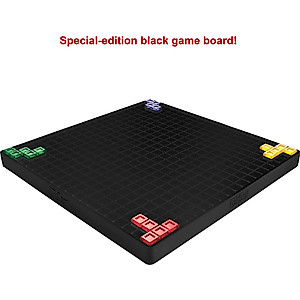 Mattel Games Blokus Shuffle UNO Edition Strategy Board Game, Family Game with Colorful Pieces and UNO-Themed Action Cards
