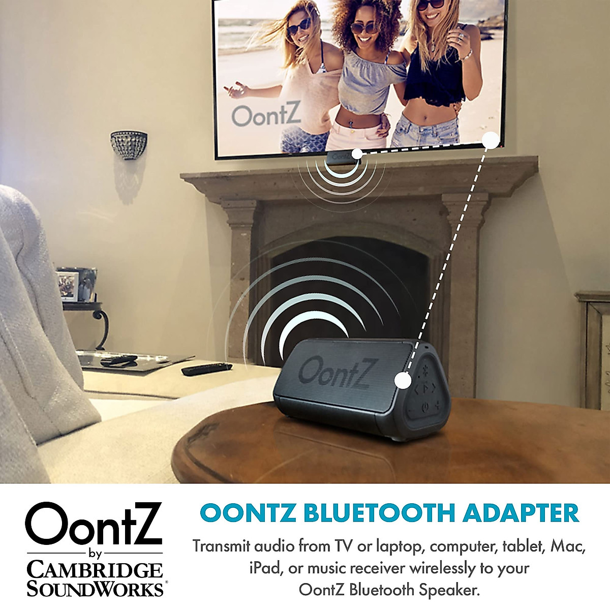 OontZ Bluetooth Adapter for 3 ULTRA 3rd Gen Bluetooth Speakers