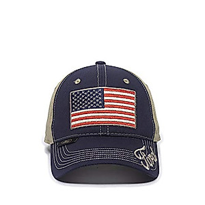 Outdoor Cap FRD10A, Navy/Khaki, One Size Fits Most