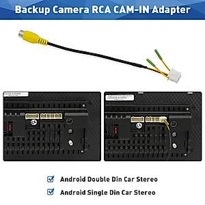 Android Car Stereo Radio RCA Plug 10 Pin Radio Backup Camera RCA Wiring Adapter Connector Cable