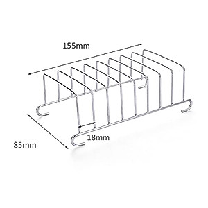 6pcs Fit Home Electric Stockpot Canning Accessory Food Oven Drying Baking Silver Rack Bread Fryer Pancake Accessories Cross Holder Tool Pressure Wire Stainless Steaming Cooking
