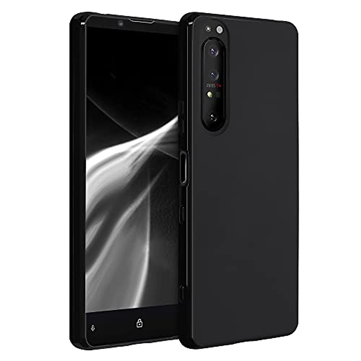 kwmobile Case Compatible with Sony Xperia 1 III Case - Soft Slim Protective TPU Silicone Cover - Black