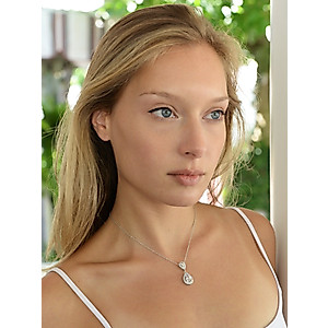 Mariell Cubic Zirconia Crystal Teardrop Bridal Wedding Pendant Necklace, Jewelry for Brides, Bridesmaids