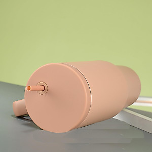 Buckshee 40 oz Tumbler With Handle and Straw Lid, Double Walled Vacuum Sealed Stainless Steel Insulated Travel mug, Travel Thermos for Hot and Cold Beverages (Dark blue)