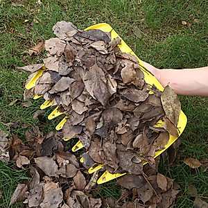 G-BAR Leaf Grabber Set Paw Handheld Hazelnut Leaf Scoop Fast Lawn Remove Fallen Collection Great Tool Lawn Claw Leaf Blade Used to Pick Up Leaves, Grass Clippings, Trash (Yellow)