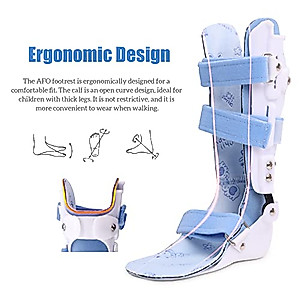Tairibousy Kids AFO Drop Foot Brace Children Ankle Foot Orthosis for Toddler Pediatric Afo Night Splint Othopedic Baby Drop Foot Support Walking with Shoes or Sleeping （Left）