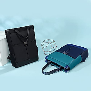 Women Fashion Backpack Purses Convertible Tote Daypack Waterproof Travel Casual Bag Fashion Sling Bag for Girls Gift-black