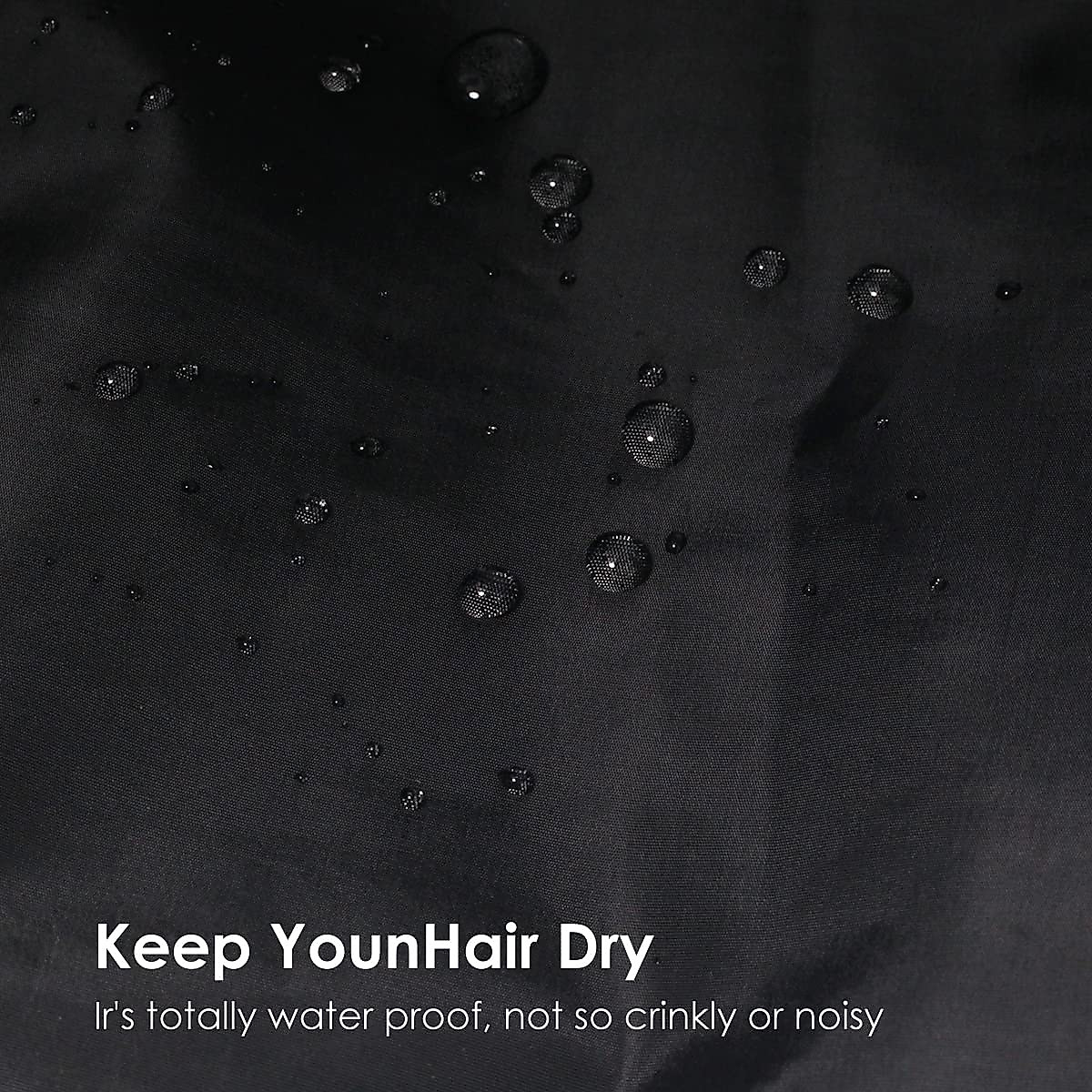 Auban Extra Large Shower Cap, Waterproof Reusable Hair Cap, XL Satin Lined Shower Bonnet for Women Men Thick Long Hair, Braids, Dreadlocks(Adjustable)