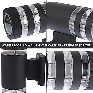 balacoo 1pc Outdoor Wall Light Villa Led Light Yard Led Light Led Corridor Light Yard Wall Lamp Garden Wall Light Double Head Wall Light Waterproof Courtyard Light Outdoor Light