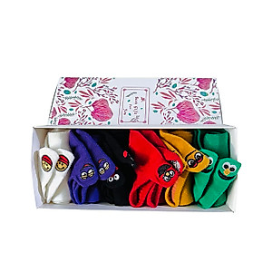 Line b Athletic Running Socks for Women with Cotton, Ankle Athletic Cushioned Sport Socks, Low Cut Socks for Arch Support (6 Pairs), Multicoloured 01, Medium