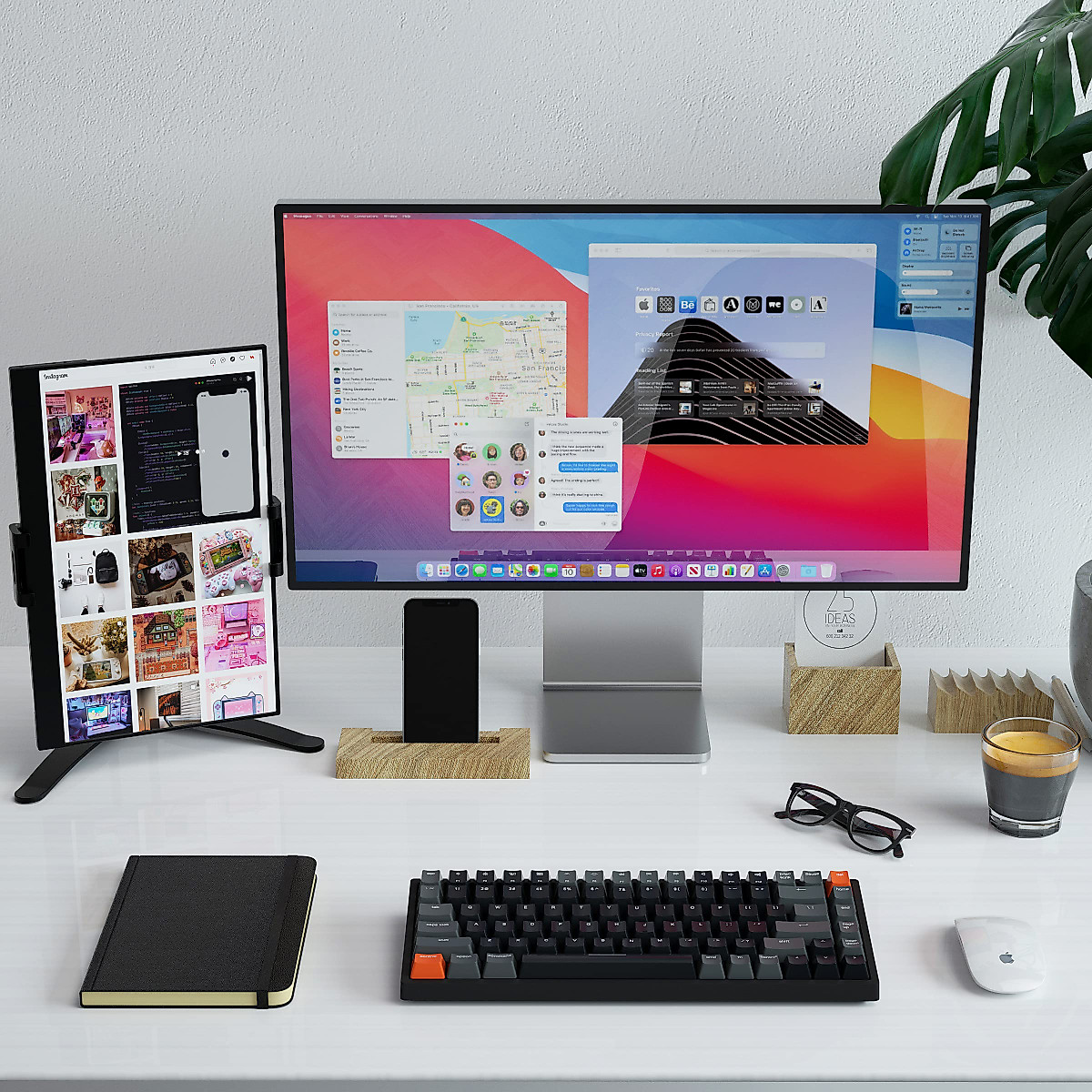 Vissles V84 Wireless Bluetooth/USB Wired Mechanical Keyboard with Wrist, Hot Swappable Mechanical Gaming Keyboard Compact 84 Keys, Tenkeyless RGB Dynamic Backlit for Mac Windows (hot swappable-Brown)