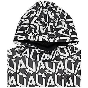 Under Armour Boys ArmourFleece Branded Hoodie, (001) Black/Black/Black, Youth Small