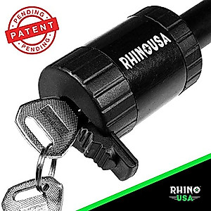 Rhino USA Locking Hitch Pin and Hitch Tightener Bundle - Includes Our Top Selling Anti Rattle Hitch Tightener Plus Our Patented Trailer Hitch Locking Pin