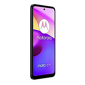 Motorola Moto e40 Dual-SIM 64GB ROM + 4GB RAM (GSM Only | No CDMA) Factory Unlocked 4G/LTE Smartphone (Black) - International Version