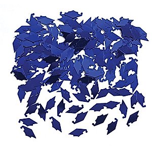 Creative Converting Graduation Caps Confetti, Blue