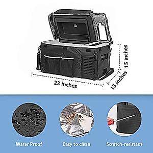 F40C4TMP Insulated Protective Cover Transit Bag for 24 Quart Portable Refrigerator Fridge