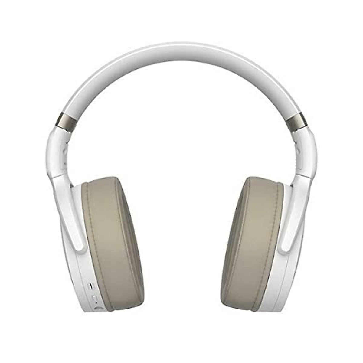 Sennheiser HD 450BT Bluetooth 5.0 Wireless Headphone with Active Noise Cancellation - 30-Hour Battery Life, USB-C Fast Charging, Virtual Assistant Button, Foldable - White (Renewed)