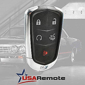 Car Key Fob Keyless Entry Remote fits Cadillac ATS CTS Escalade SRX XTS 2014 2015 2016 2017 (HYQ2AB)
