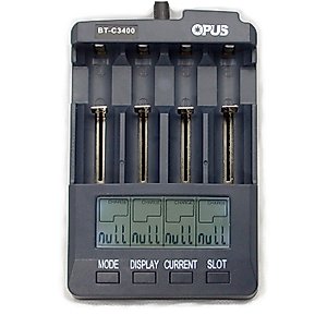 C3400 Battery Charger Tester Analyzer Li-ion NiMH NiCd with Car Adapter AAA AA C 18650
