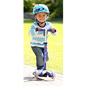 Micro Mini Deluxe 3-Wheeled, Lean-to-Steer, Swiss-Designed Micro Scooter for Kids, Ages 2-5 - Blue…