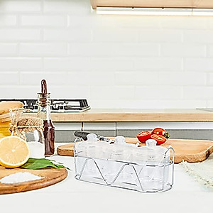 Cabilock Cocktail Shaker Set Mini Containers Spices Set Kithen e Box ondime Se t Sa Bo Stoage Bin with a fo Kithen o Ba Home Mini Containers Spices Set Small Containers