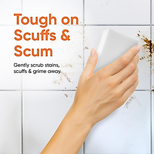 Superior Magic Eraser Sponge Cleaning Sponge for Floor, Wall, Melamine Sponge Furniture Removes Scuffmarks, Dirt, and Tough Stains, Pack of 8, by Superio