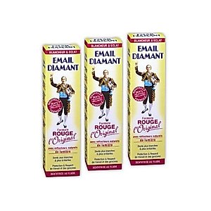 X3 Email Diamant Cosmetic RED Toothpaste - Formule Rouge Original (X3 Tubes)